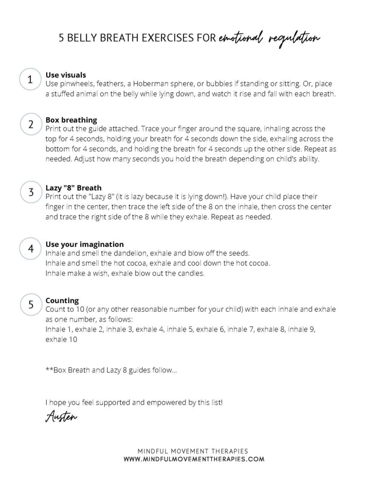 5 Belly Breathing Exercises for Emotional Regulation - Change for Life